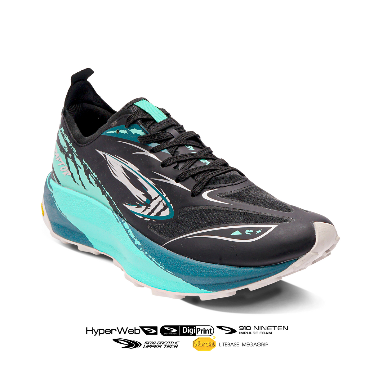 YUZA VELORAPTOR HITAM/TEAL/TOSCA – 910 Indonesia